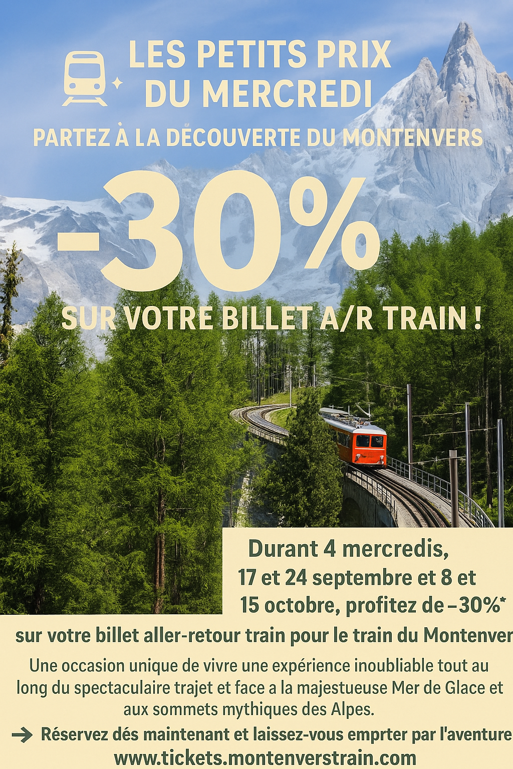 Visitez le Montenvers Mer de Glace - Train du Montenvers